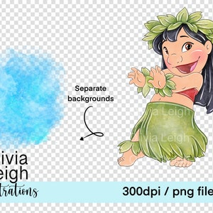 Lilo e Stitch Verão Hula Cute Clipart PNG Arquivos DOWNLOAD DIGITAL ...