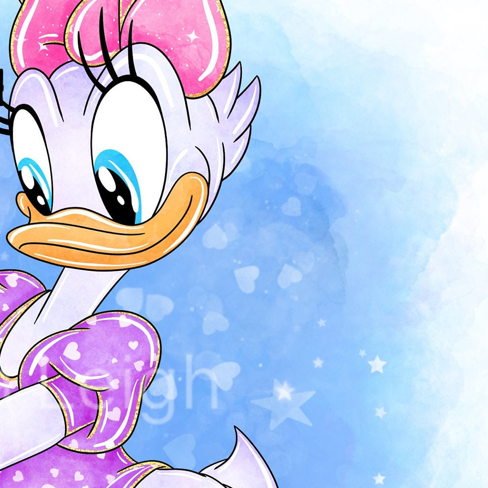 Daisy Duck Cute Clipart PNG Files DIGITAL DOWNLOAD - Etsy Canada
