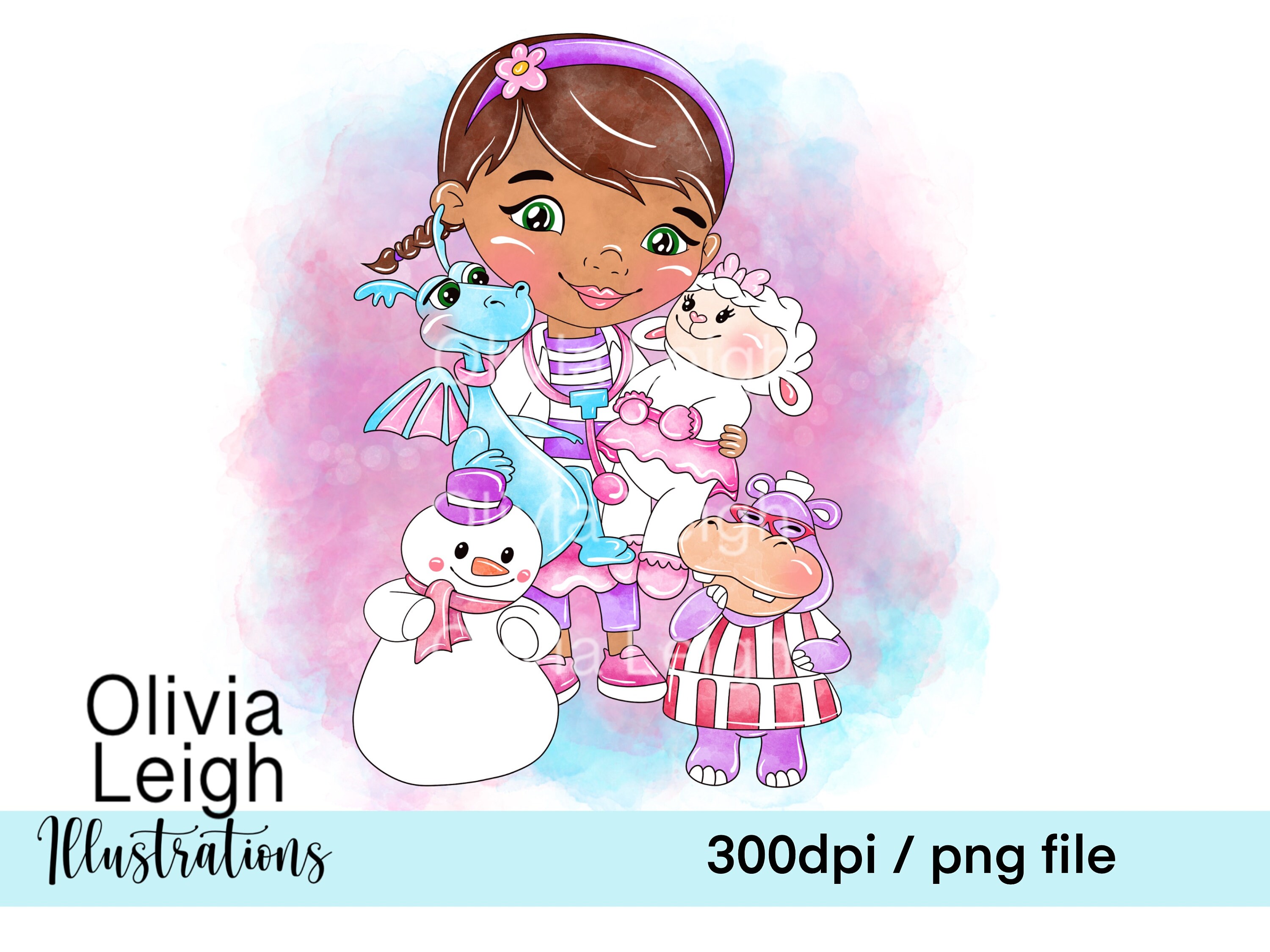 Set of Doll Doctor Cute Clipart PNG Files DIGITAL DOWNLOAD - Etsy