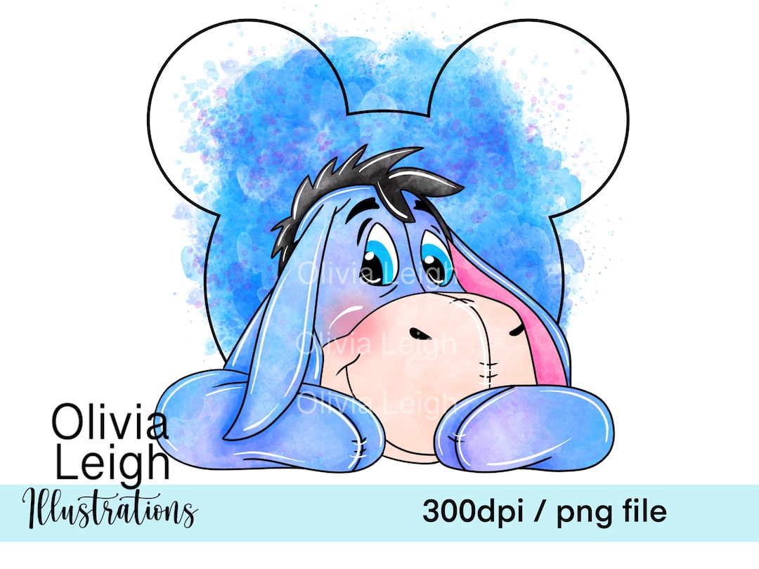 Eeyore Cute Clipart Sublimation PNG Files DIGITAL DOWNLOAD Printable - Etsy