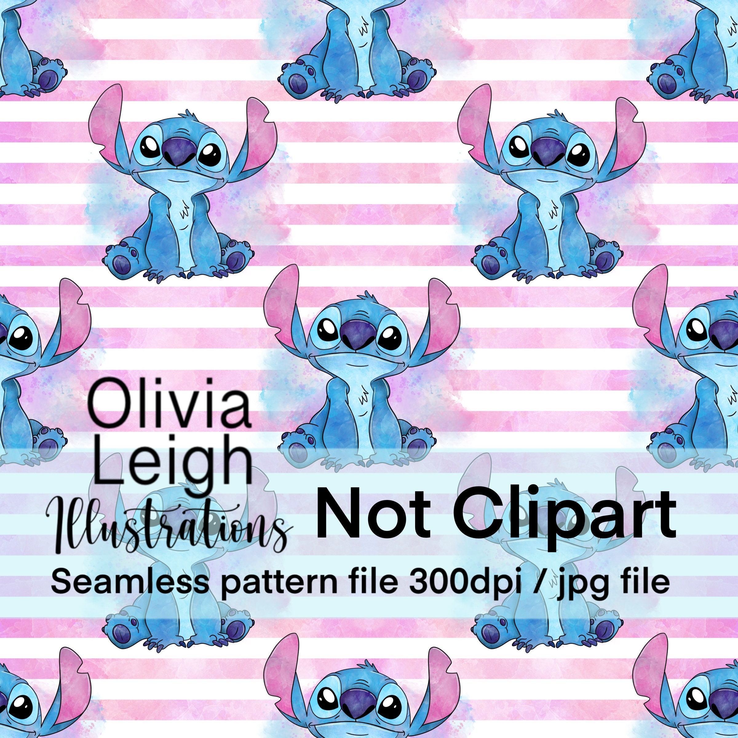 Lilo y Stitch lindo patrón sin costuras. Papel digital. - Etsy México