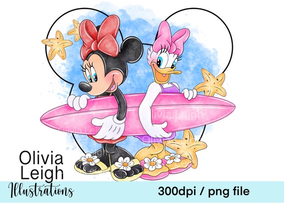 Minnie Mouse Beach Clipart