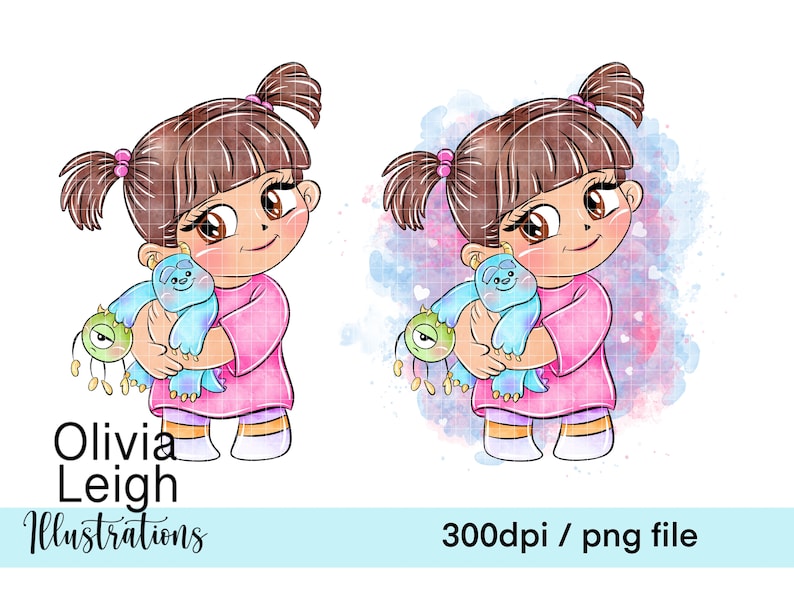 Monsters Inc. Lindo Boo Clipart Sublimación Archivos PNG DESCARGA ...