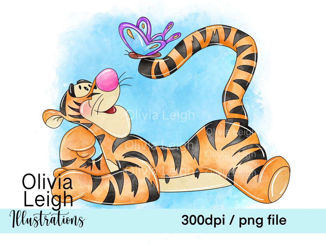 Winnie the Pooh Tigger Springtime Cute Clipart PNG Files DIGITAL ...