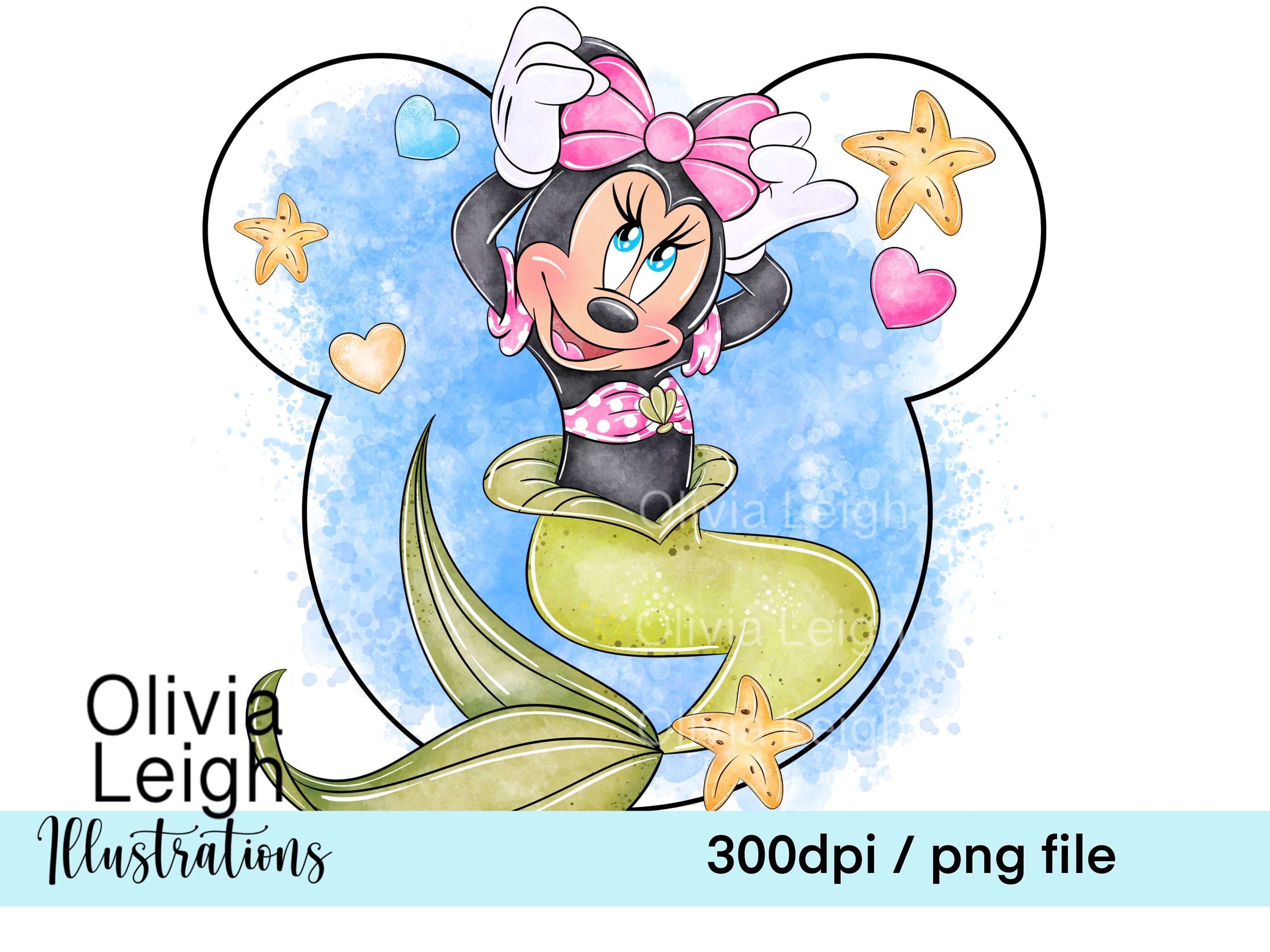 Minnie Mouse Beach Clipart