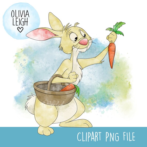 Winnie the Pooh Rabbit Cute Clipart PNG Files DIGITAL DOWNLOAD - Etsy