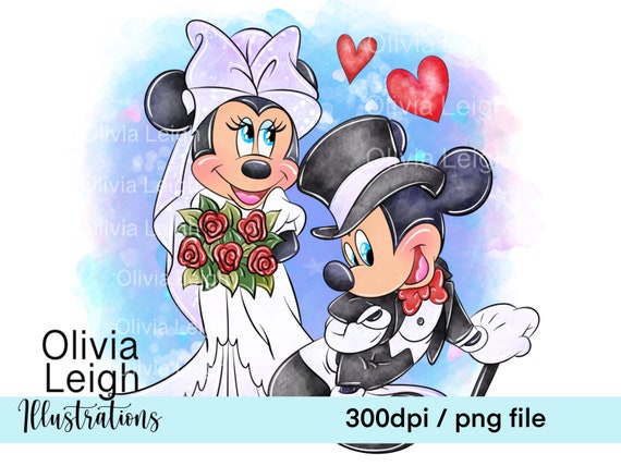 Mickey And Minnie Wedding Clip Art