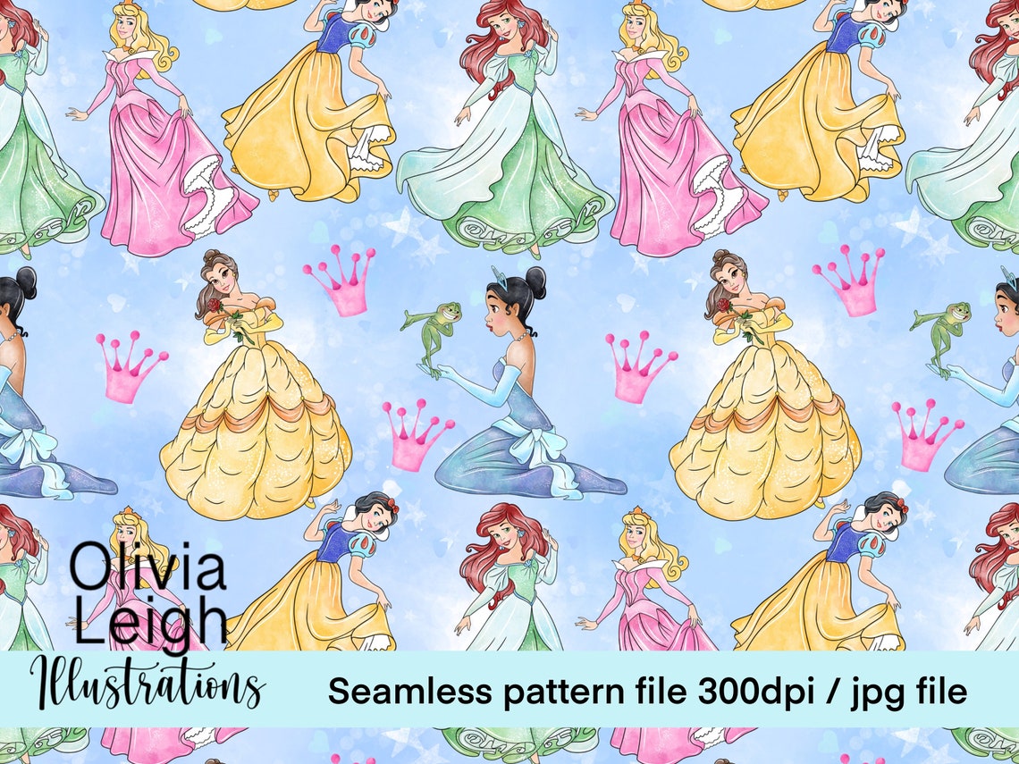 Princess Ariel Jasmine Snow White Tiana and Belle Cute - Etsy