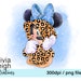 Minnie Cute Leopard Print Clipart PNG Files DIGITAL DOWNLOAD Childrens ...