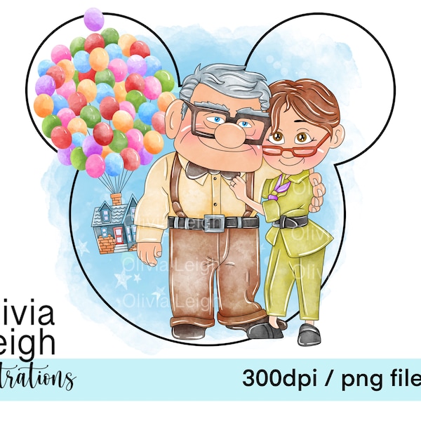 Paper up Carl and Ellie - Etsy