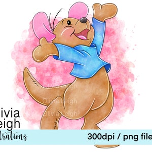 Winnie the Pooh Roo Cute Clipart PNG Files DIGITAL DOWNLOAD Sublimation ...