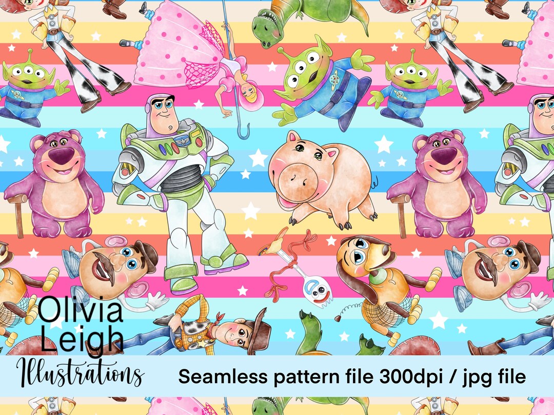 Toy Story Seamless Repeat Pattern. Digital Paper. DIGITAL - Etsy