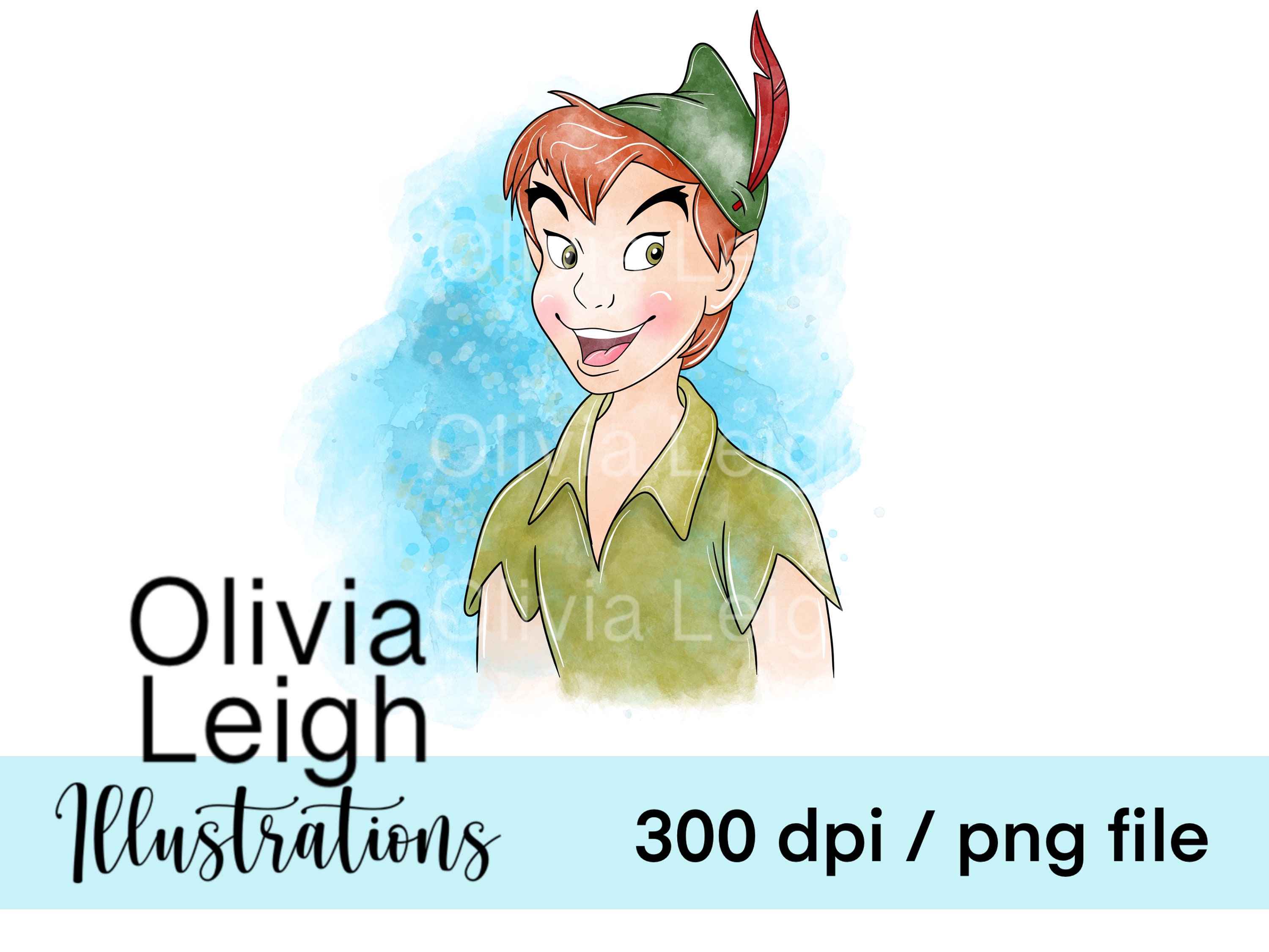 Peter Pan Cute Clipart PNG Files DIGITAL DOWNLOAD Commercial - Etsy Canada