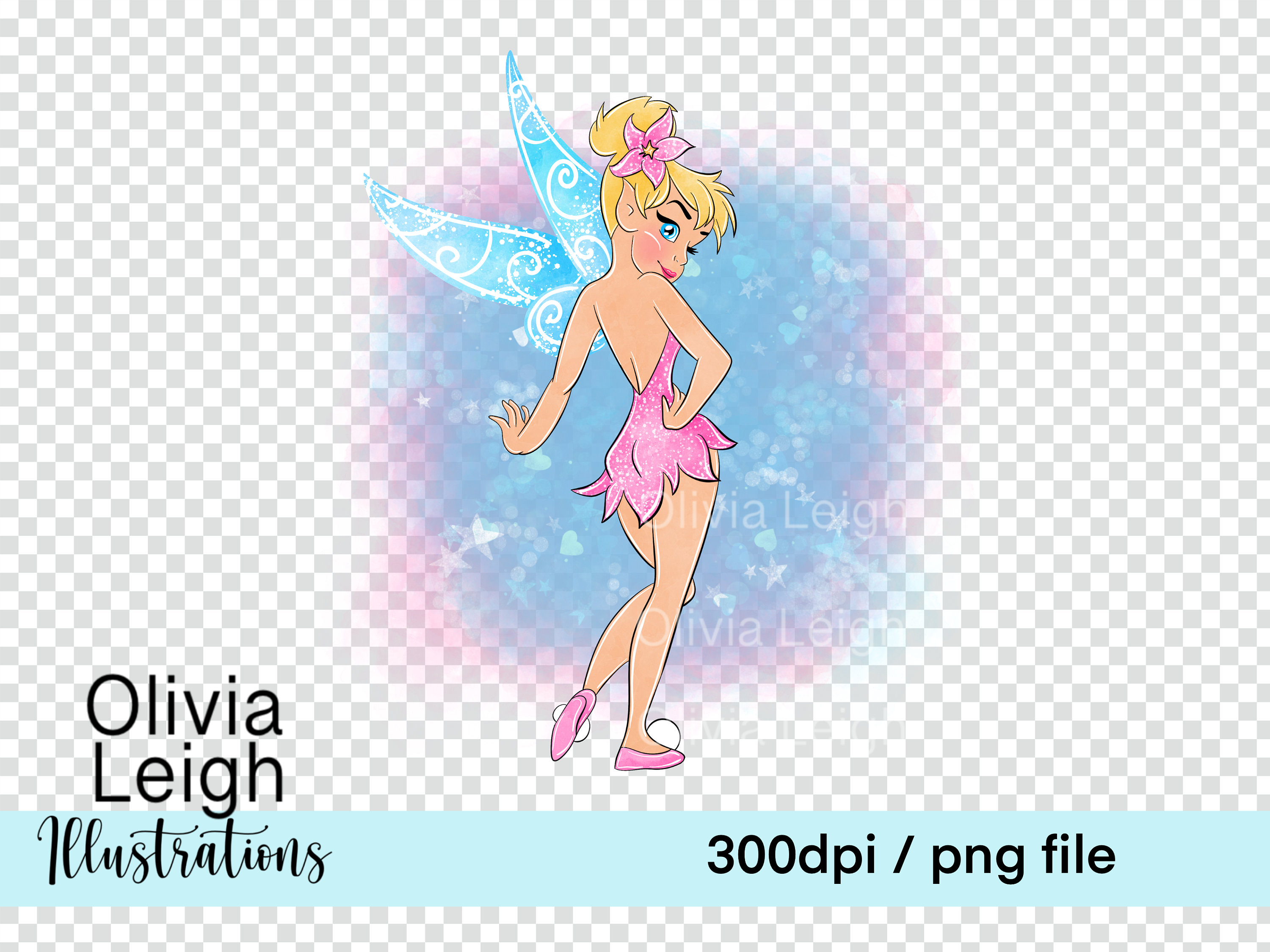 Pink Tinkerbell Background