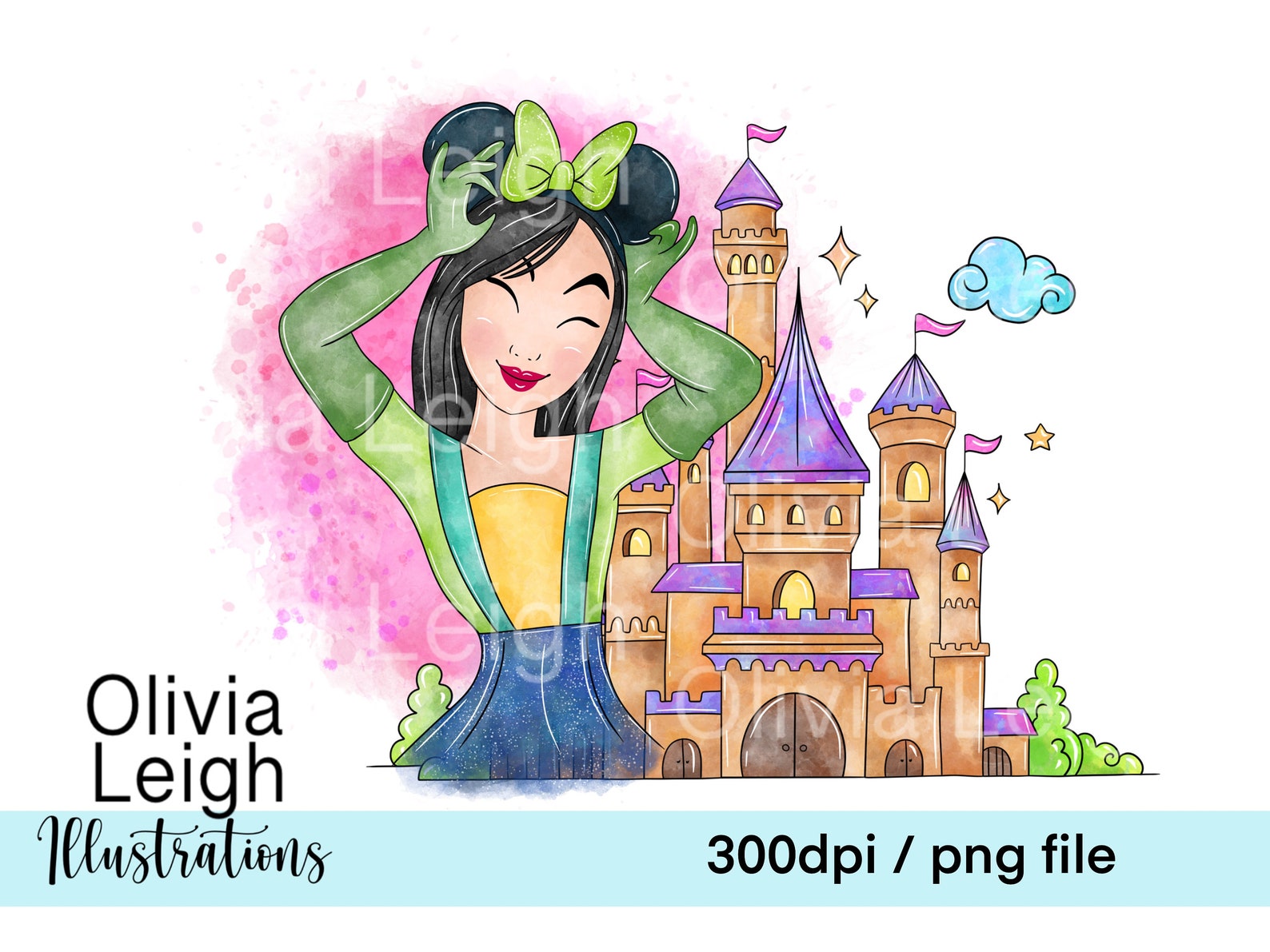 Set of Cute Princess Clipart PNG Files DIGITAL DOWNLOAD - Etsy