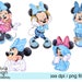 Set of Minnie Mouse Star Print Cute Clipart PNG Files DIGITAL DOWNLOAD ...