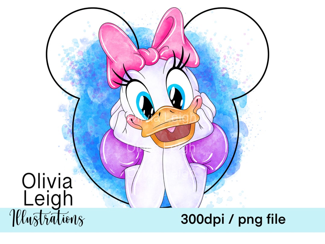 Daisy Duck Cute Clipart Sublimation PNG Files DIGITAL DOWNLOAD ...