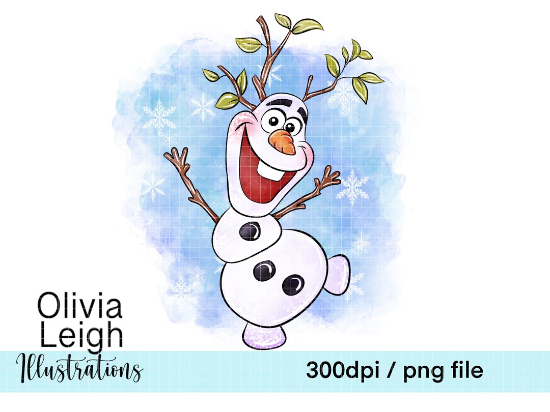 Cute Olaf Snowman Christmas Clipart Sublimation PNG Files DIGITAL ...