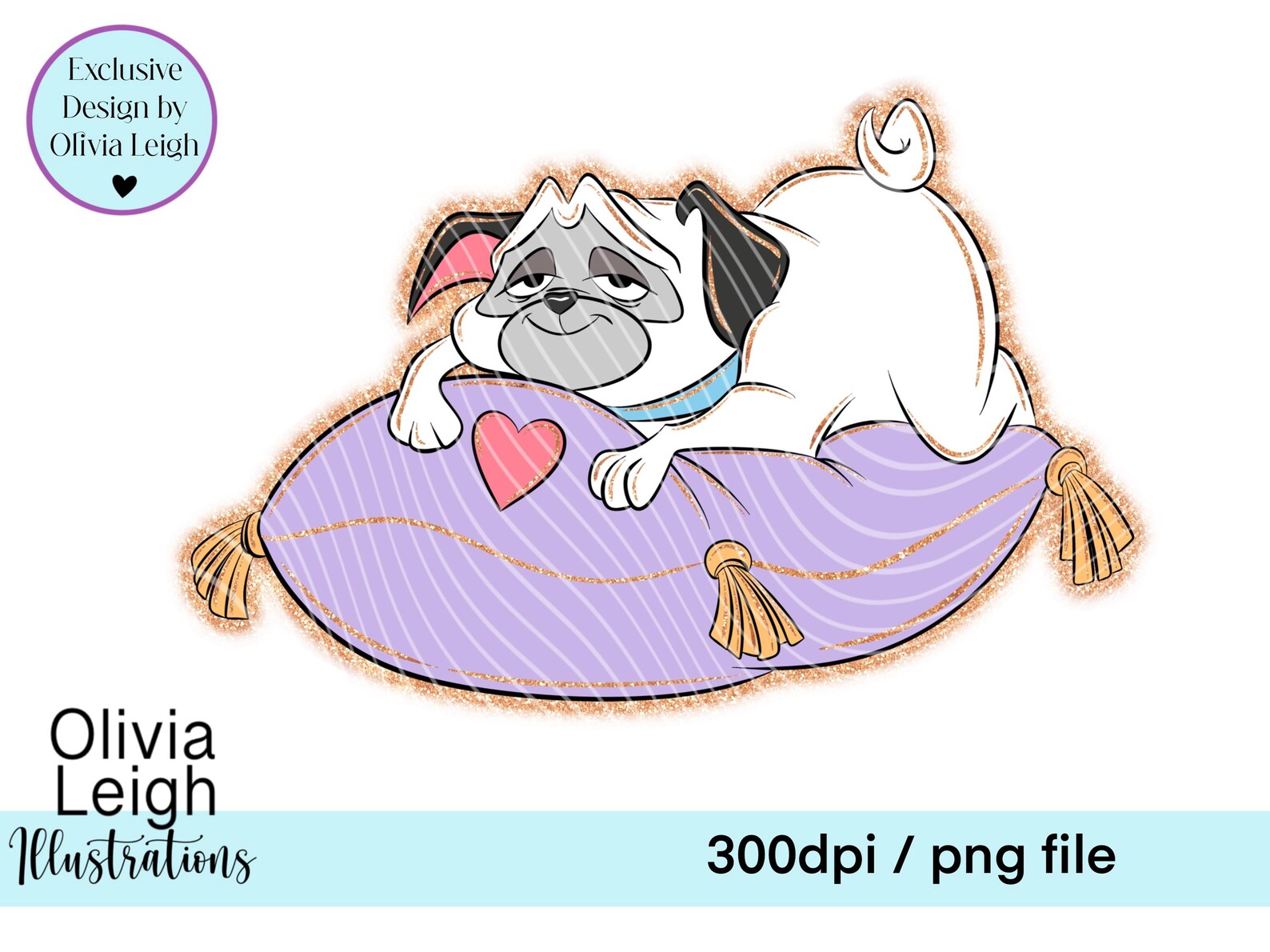 Princess Pocahontas, Percy the Pug Dog, Clipart PNG Files DIGITAL ...