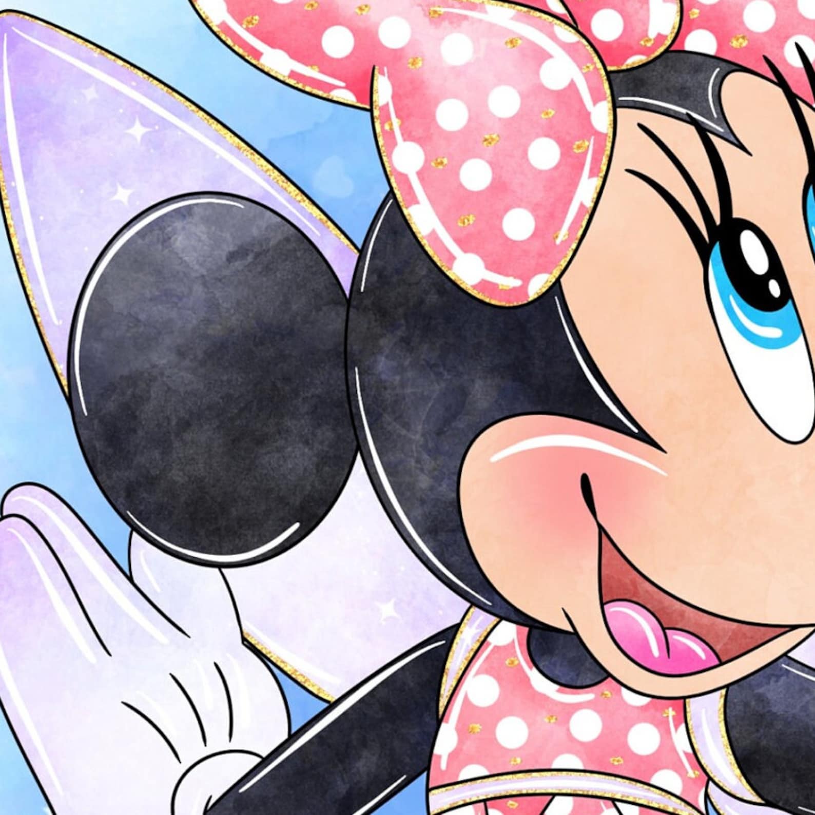 Minnie Mouse Cute Fairies Clipart PNG Files DIGITAL DOWNLOAD Children's ...