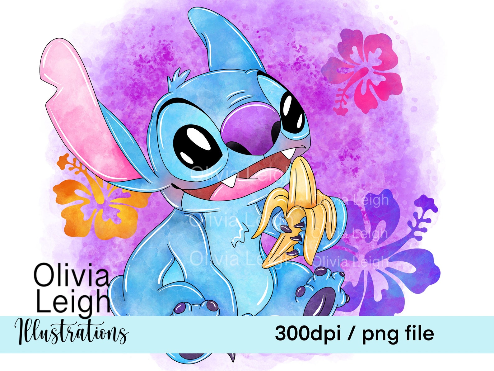 Set of Stitch Summer Clipart PNG Files DIGITAL DOWNLOAD Printable - Etsy