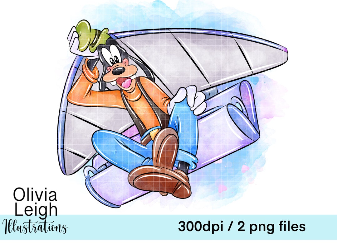 Goofy Theme Park Ride Cute Clipart PNG Files DIGITAL DOWNLOAD Printable ...