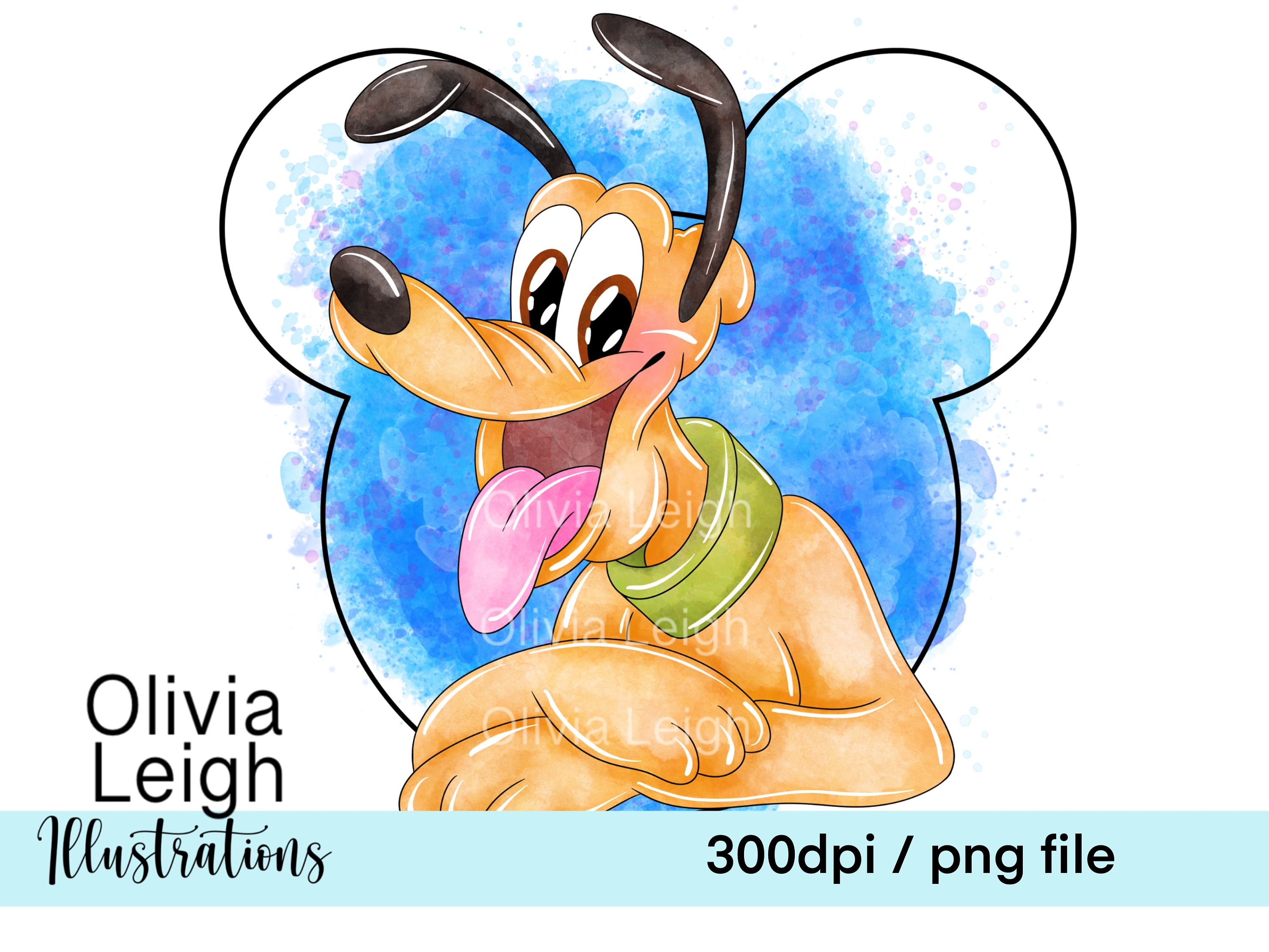 Pluto Cute Clipart Sublimation PNG Files DIGITAL DOWNLOAD - Etsy Australia
