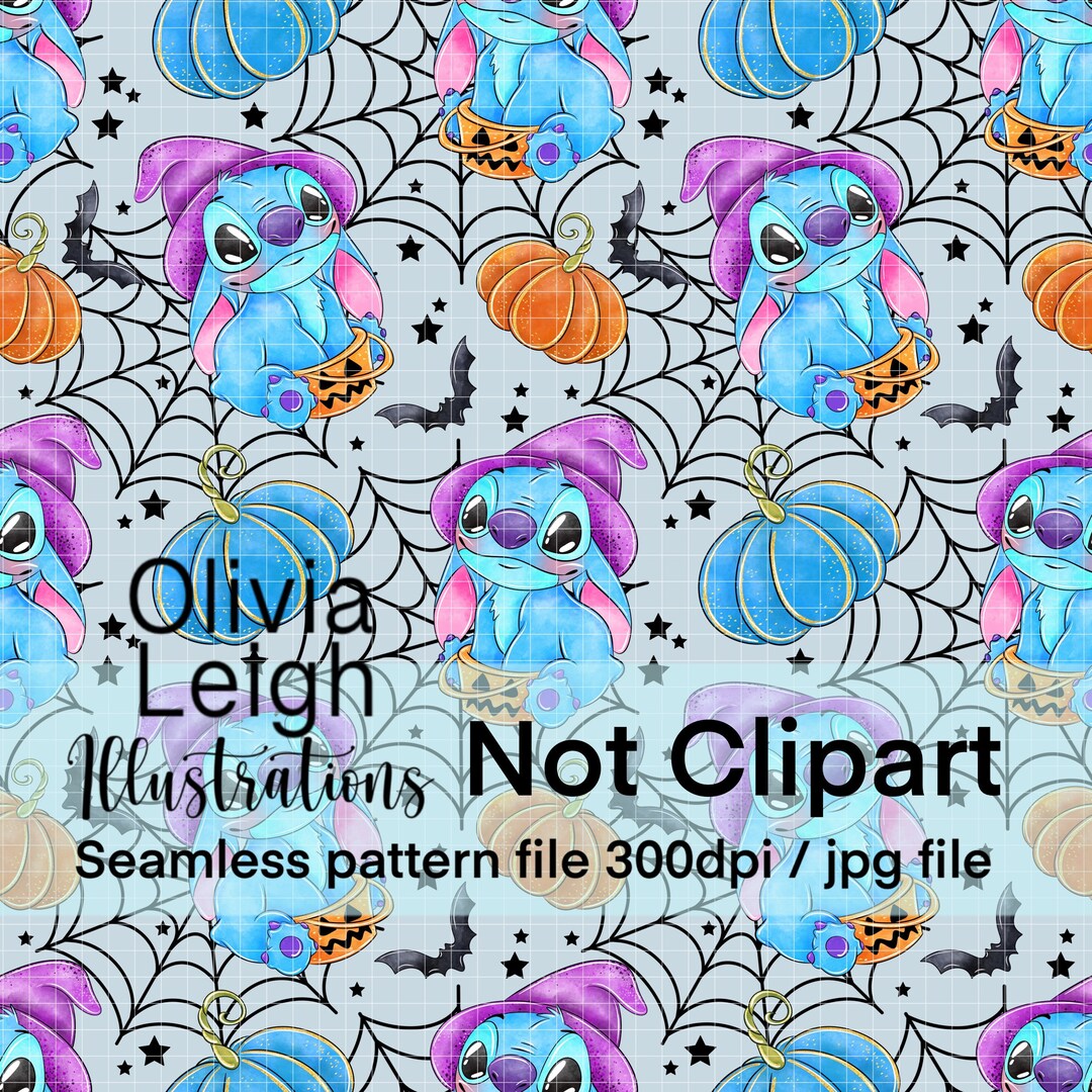 Halloween Stitch Seamless Repeat Pattern. Digital Paper. DIGITAL ...