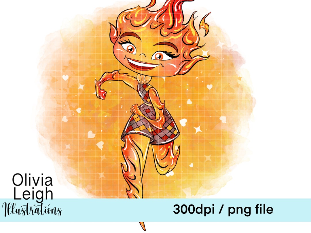 Elemental Cute Clipart PNG Files Hand Drawn DIGITAL DOWNLOAD Printable ...