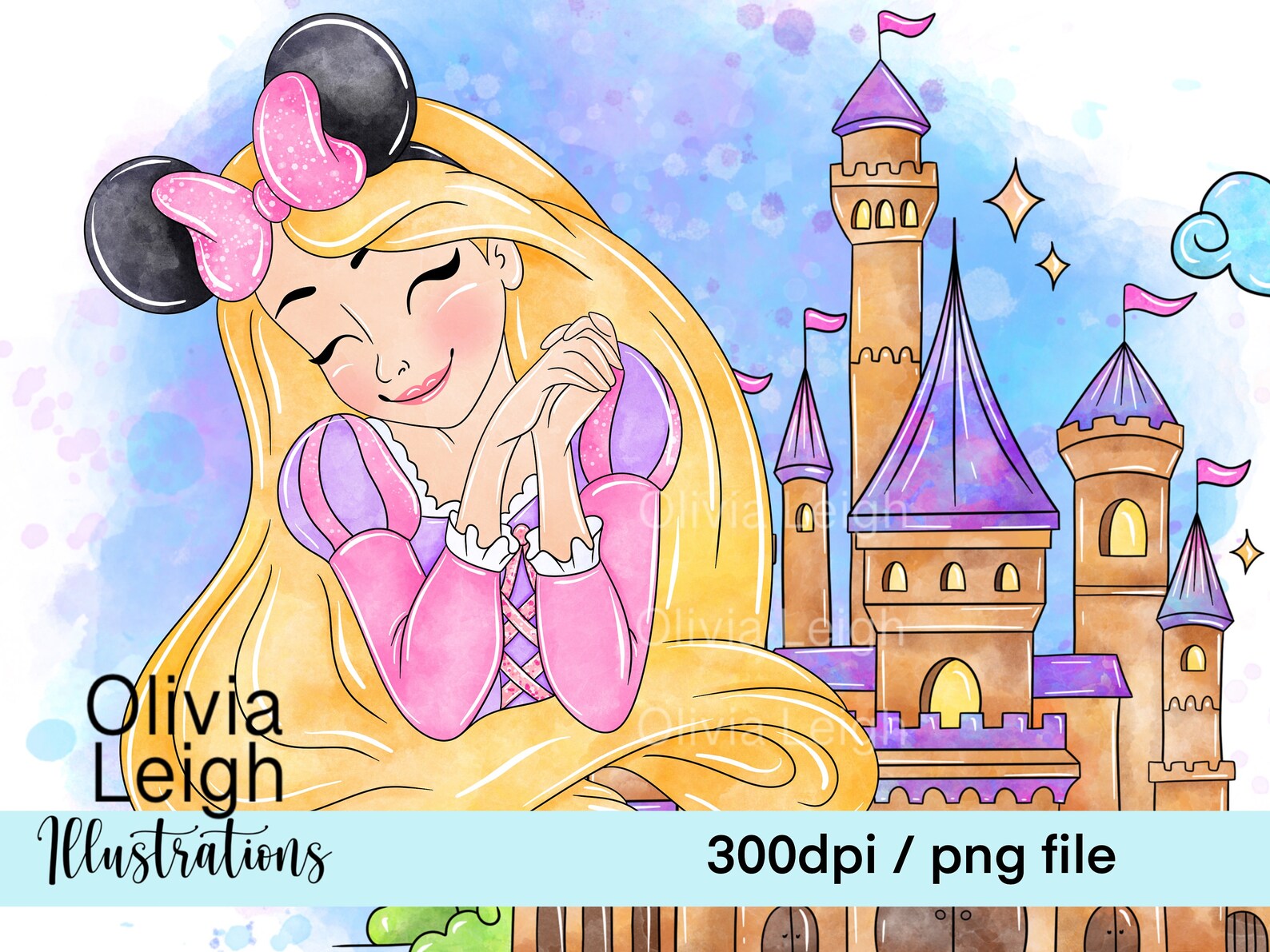 Set of Cute Princess Clipart PNG Files DIGITAL DOWNLOAD - Etsy