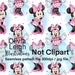 Cute Minnie Mouse Seamless Pattern. Digital Paper. DIGITAL DOWNLOAD ...