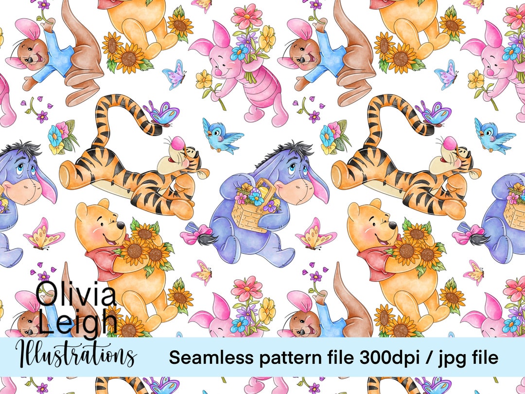 Cute Spring Time Winnie the Pooh Eeyore Tigger and Piglet - Etsy