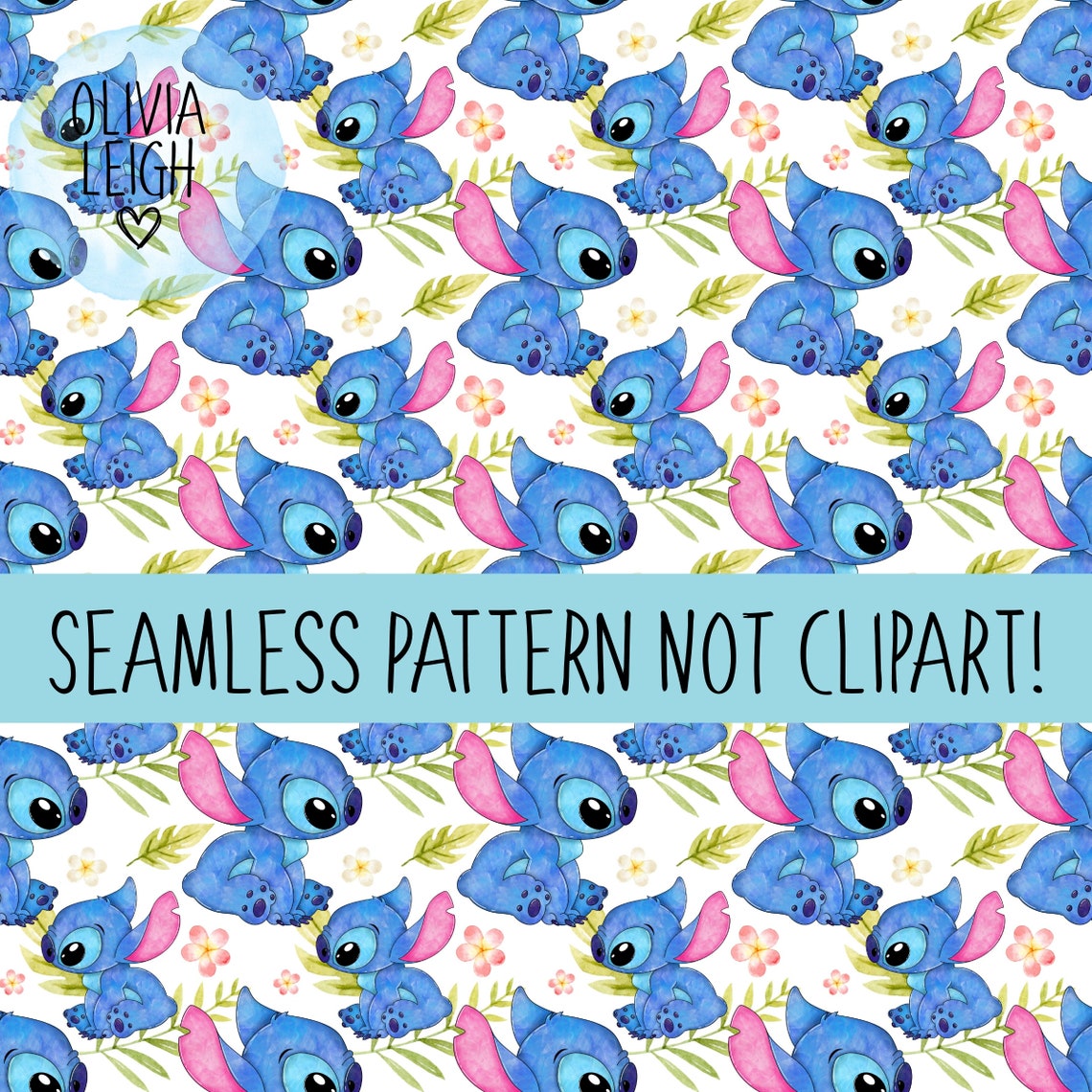 Lilo and Stitch Cute Seamless Pattern. Digital Paper. DIGITAL - Etsy