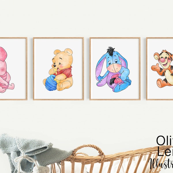 Winnie the Pooh and Piglet Friendship Poster - Etsy