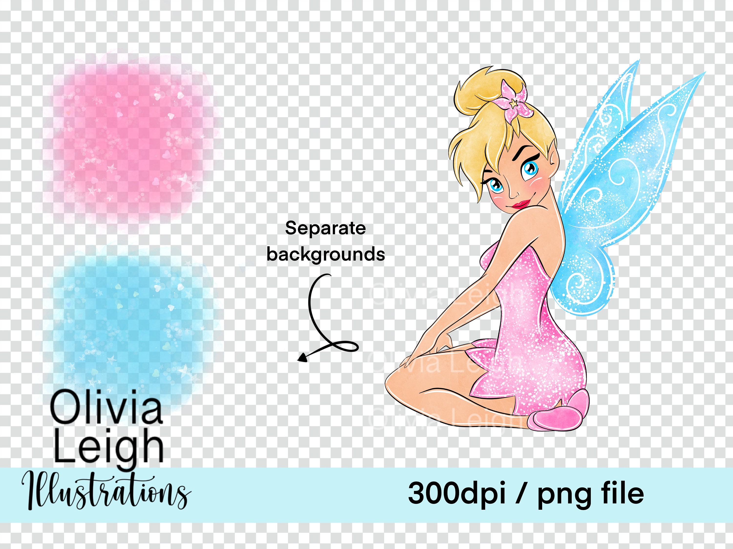 Pink Tinkerbell Background