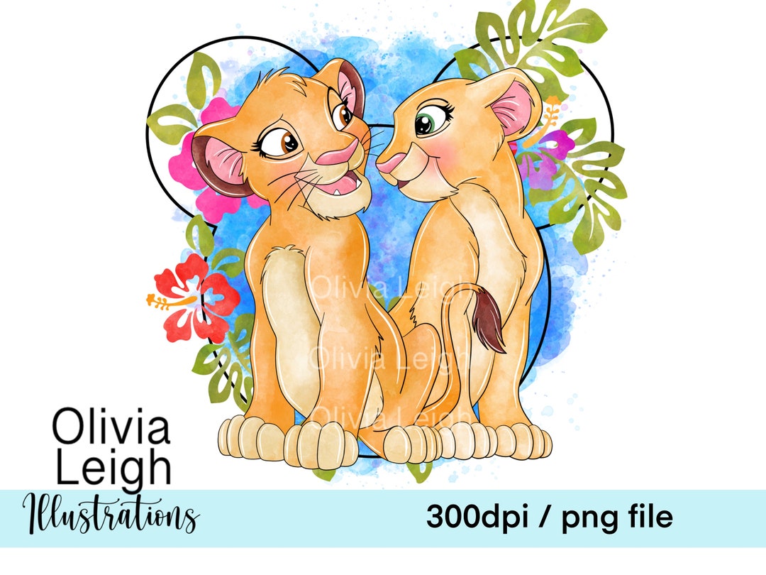 Lion King Cute Clipart Sublimation PNG Files DIGITAL DOWNLOAD - Etsy