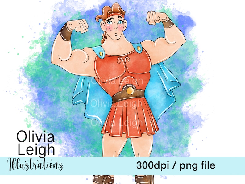 Set of Hercules Clipart PNG Files DIGITAL DOWNLOAD Printable - Etsy UK