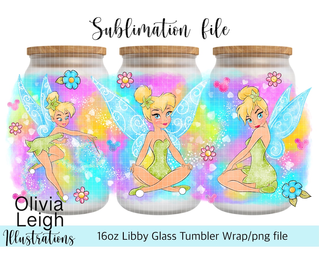 Cute Princess Tinkerbell Fairy Sublimation Wrap PNG File DIGITAL ...