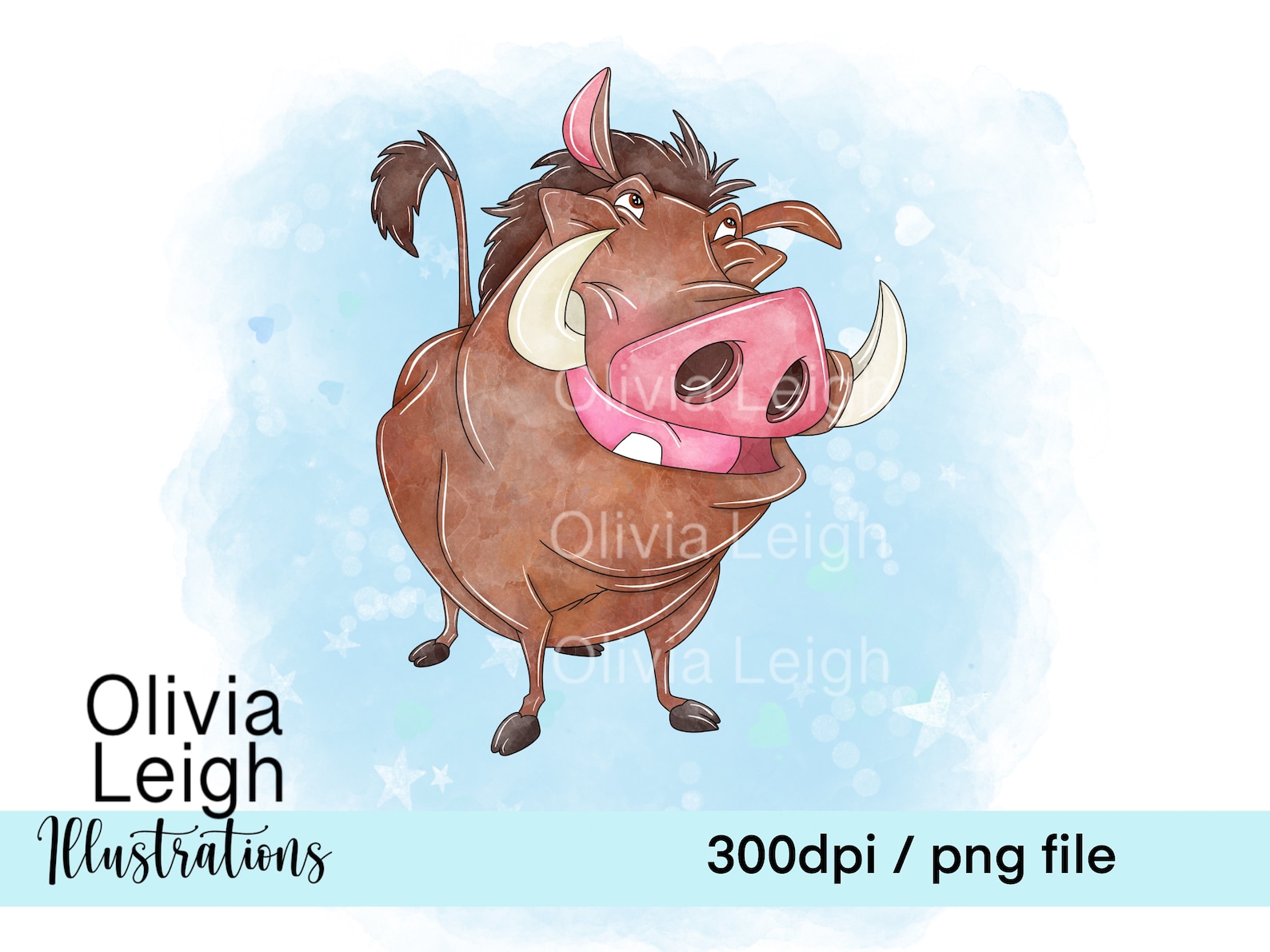 The Lion King Pumbaa Cute Clipart PNG Files DIGITAL DOWNLOAD - Etsy