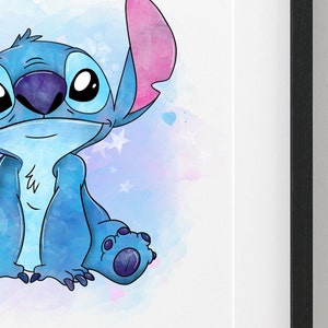 Stitch Watercolour Word Art Quote Print-wall Art-gift-nursery DIGITAL ...