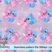 Cute Stitch and Angel Seamless Pattern. Digital Paper. DIGITAL - Etsy