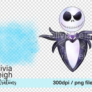 The Nightmare Before Christmas Cute Clipart PNG Files DIGITAL DOWNLOAD ...