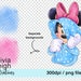 Set of Minnie Mouse Star Print Cute Clipart PNG Files DIGITAL DOWNLOAD ...