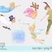 Set of Peter Pan Cute Watercolour Nursery Children's Clipart PNG Files ...