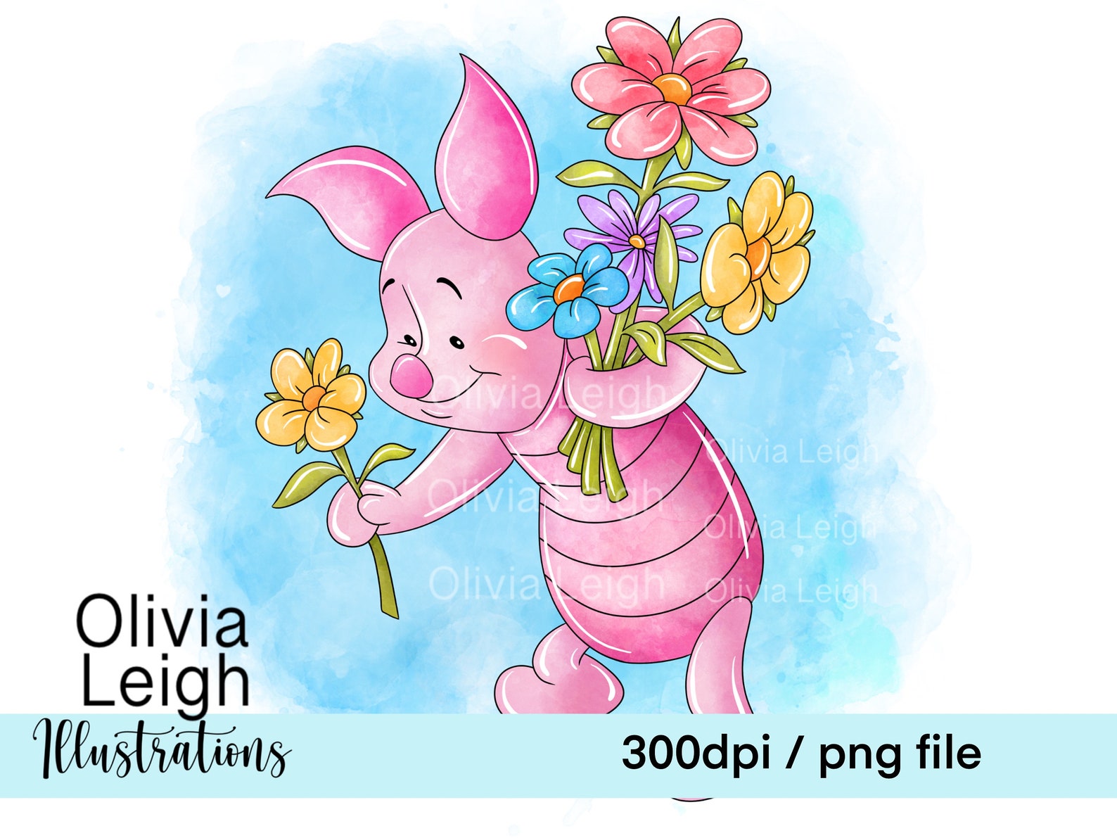 Winnie the Pooh. Eeyore, Tigger and Piglet Spring Time Cute Clipart Set ...