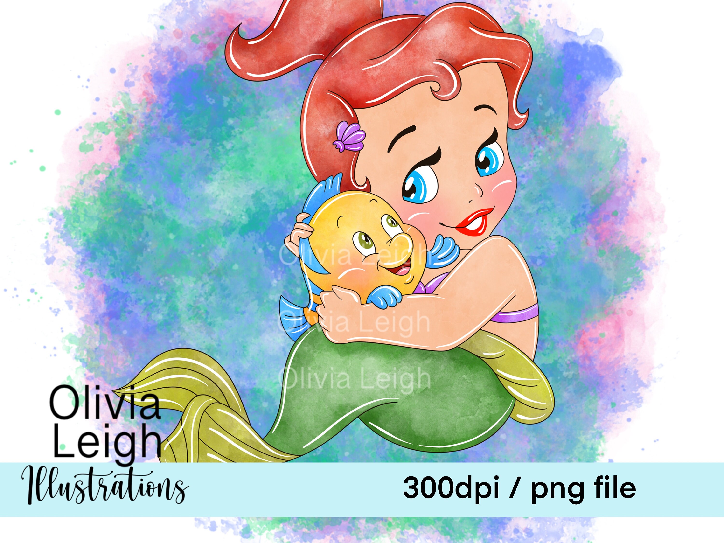 How To Draw Baby Ariel