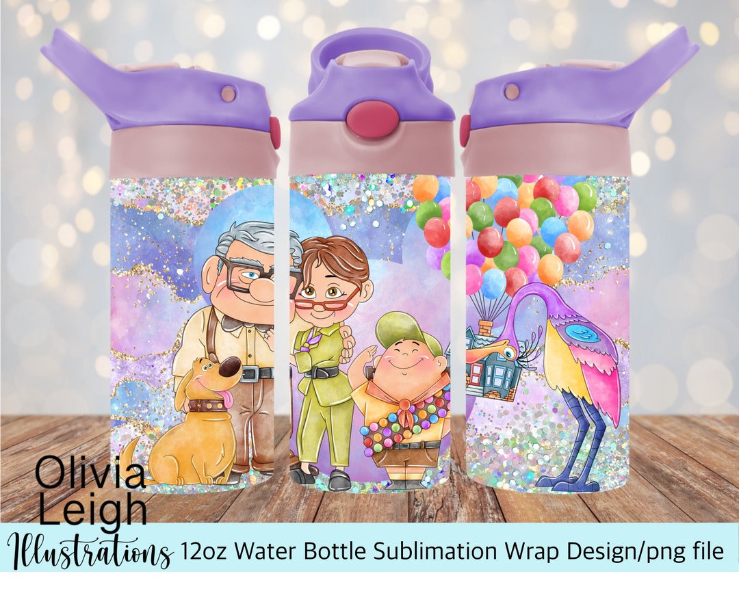 Cute Carl and Ellie up PNG File DIGITAL DOWNLOAD 12oz Water Bottle ...