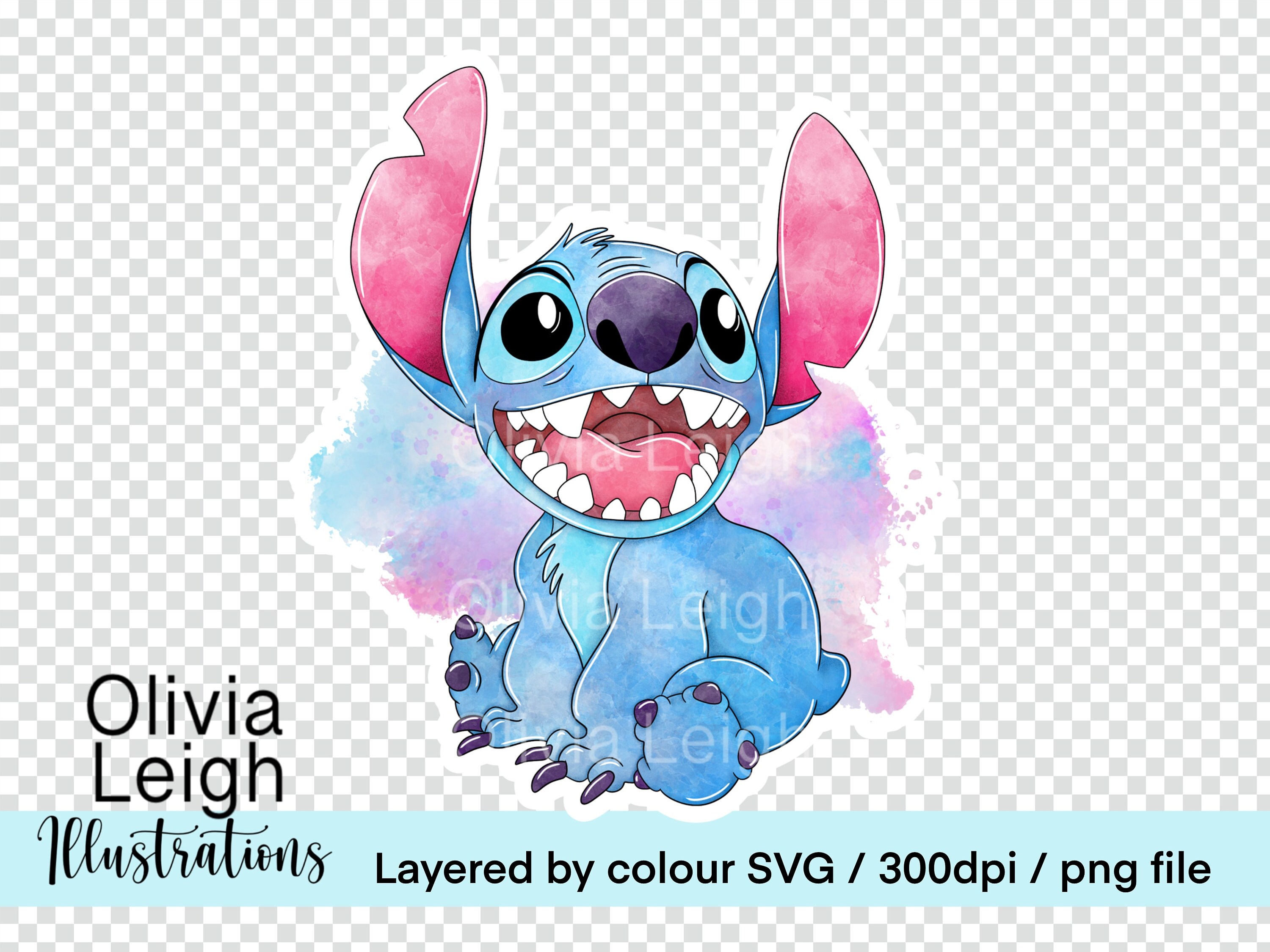 Cute Stitch Svg Cutting File Clipart PNG File DIGITAL - Etsy UK