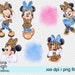 Set of Minnie Mouse Leopard Print Cute Clipart PNG Files - Etsy