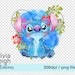 Stitch Cute Clipart Sublimation PNG Files DIGITAL DOWNLOAD Printable - Etsy